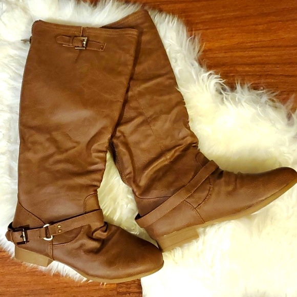 TOP Moda | Shoes | Nwot Top Moda Knee High Womens Brown Boots Size 7 ...